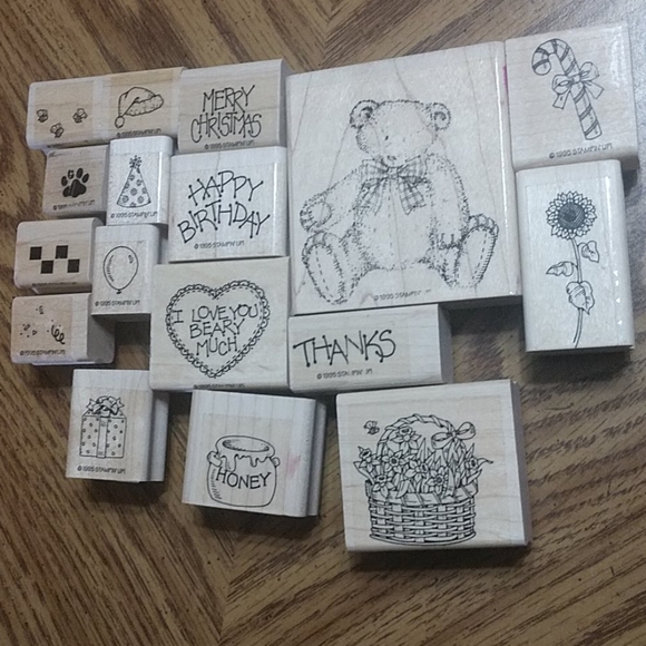 Stampin' Up! | Other | Stampin Up Button Bear Set | Poshmark